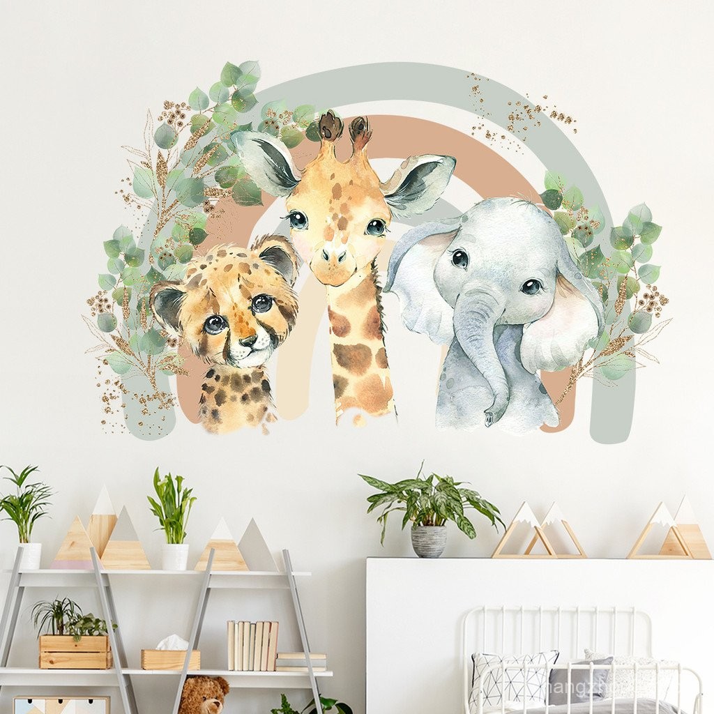 Cartoon Cute Self-Adhesive Wall Stickers for Kids Room Background Wall ...