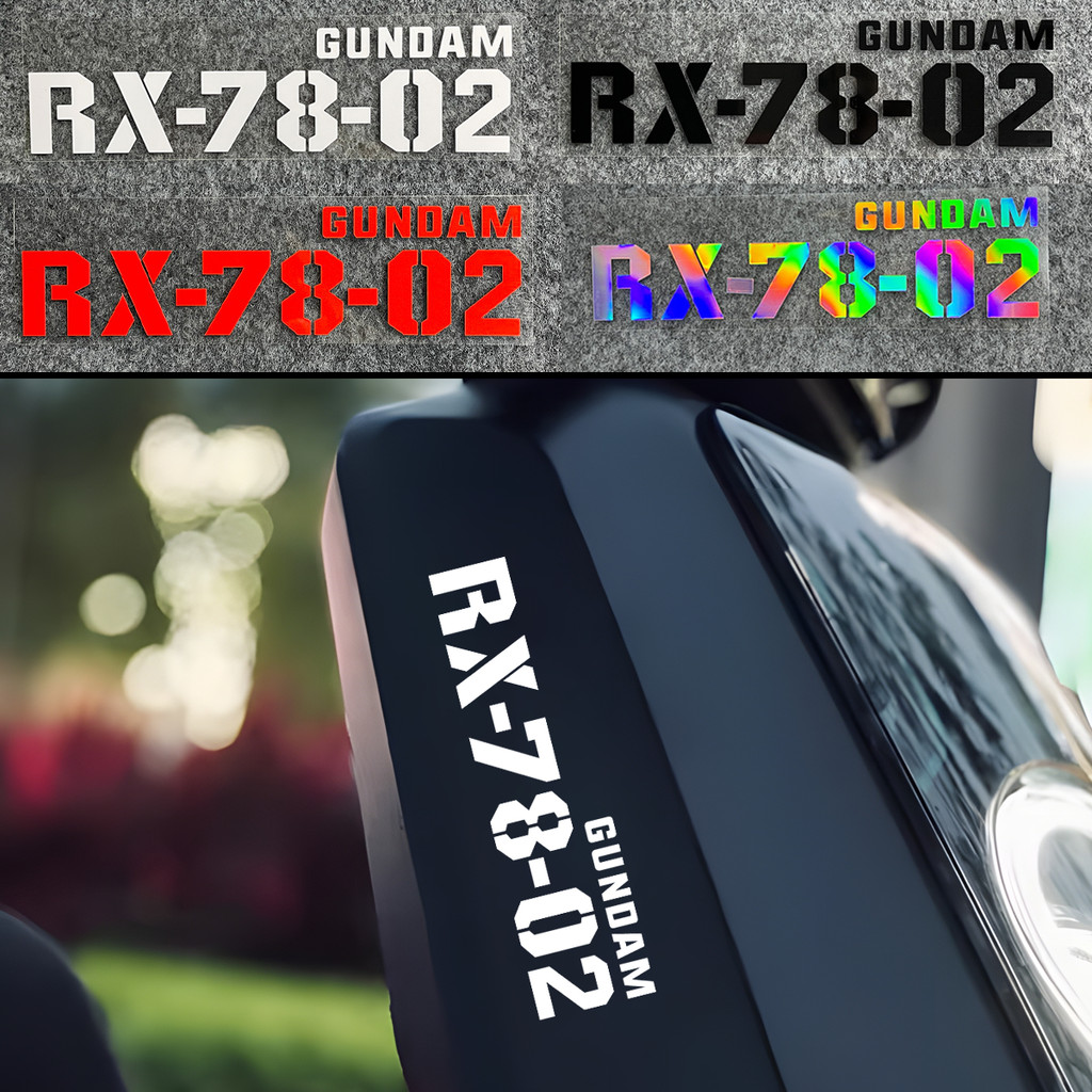 For ZEEHO GUNDAM RX-78-02 Waterproof Stickers for Motorcycle ...