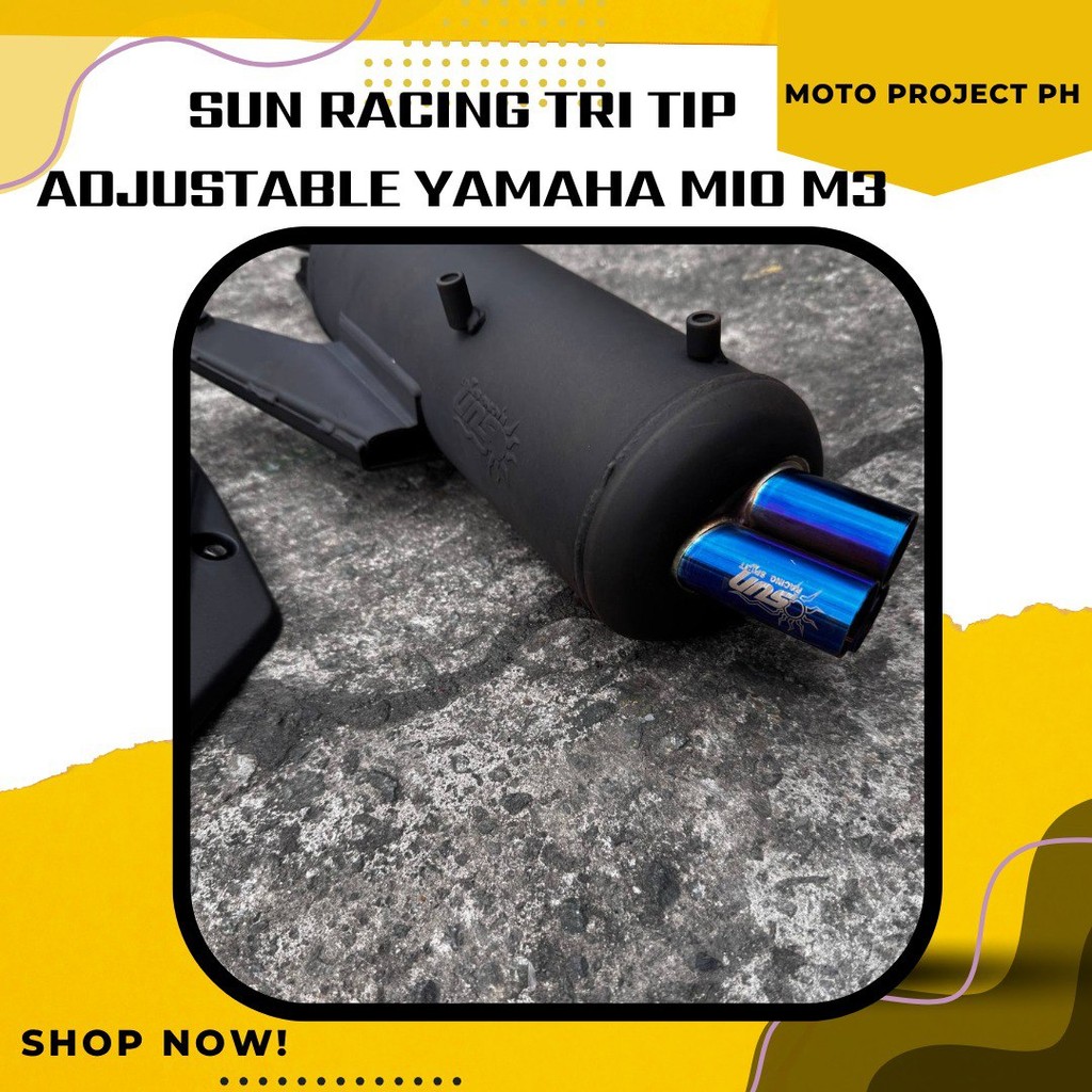 SUN PIPE MIO I 125 TRI TIP PRO W/ SENSOR MAX adjustable | Shopee ...