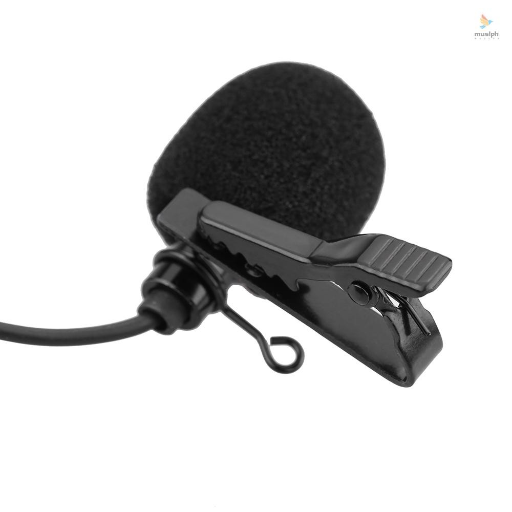 [musl] Mini Portable Clip-on Lapel Hands-free 3.5mm External Screw Lock ...
