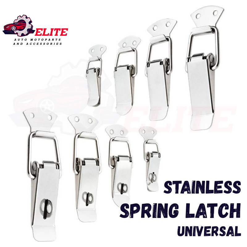 Elite Stainless Spring Latch Car Stainless Bumper Clip Universal High ...