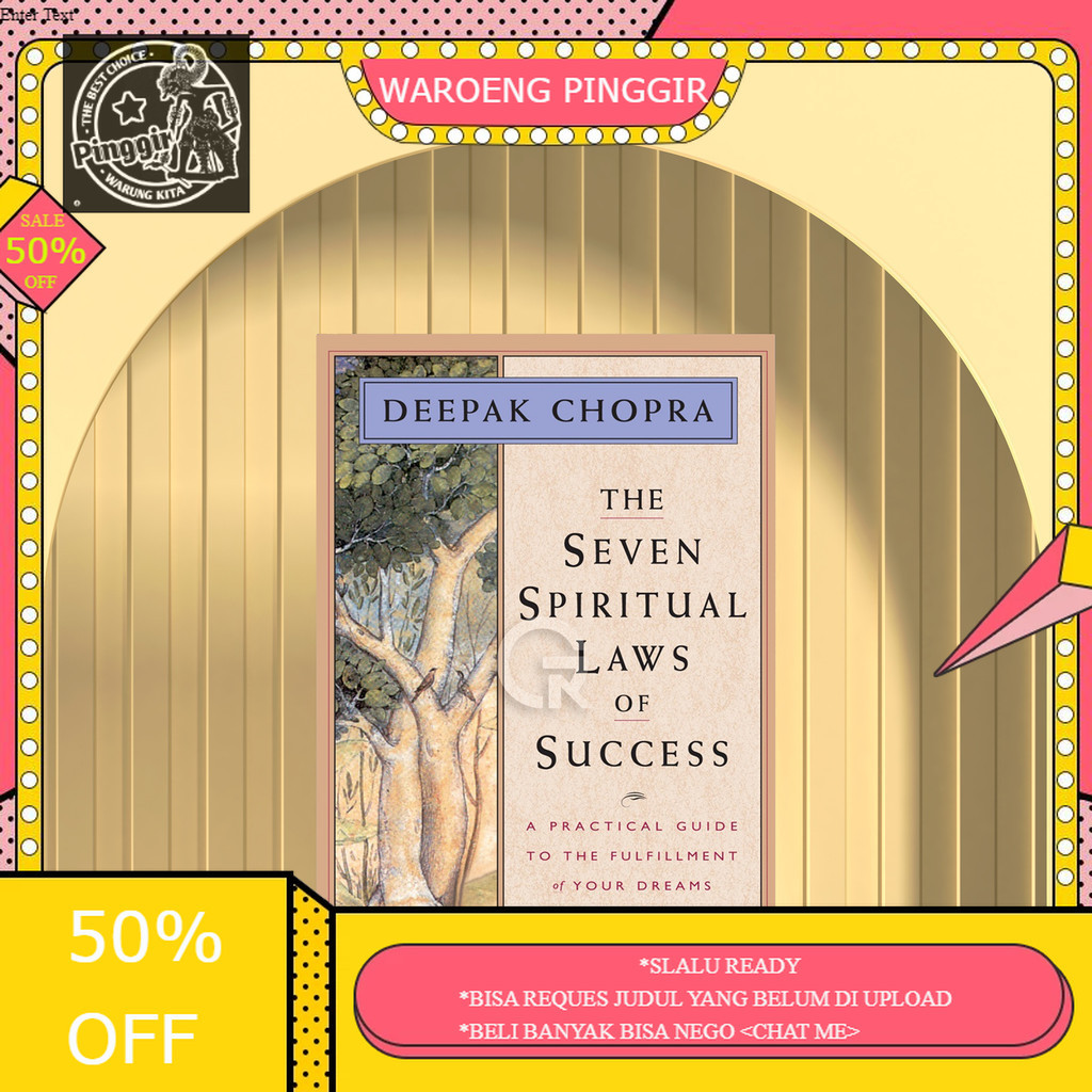 Book The Seven Spiritual Laws Of Success By Deepak Chopra Shopee 4820