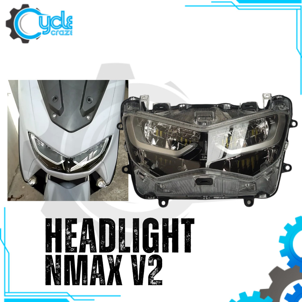 MOTORCYCLE HEADLIGHT ASSEMBLY FOR NMAX V2 | Shopee Philippines