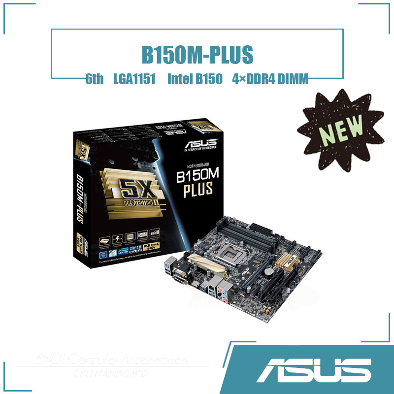 [NEW] ASUS B150M-PLUS Motherboard 4×DDR4 DIMM Intel B150 LGA1151 ...
