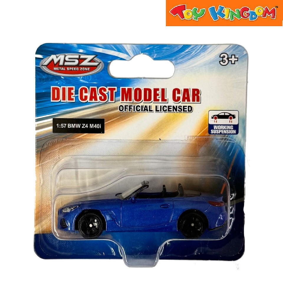 Metal Speed Zone 1:57 BMW Z4 M40i Blue Die-cast | Shopee Philippines