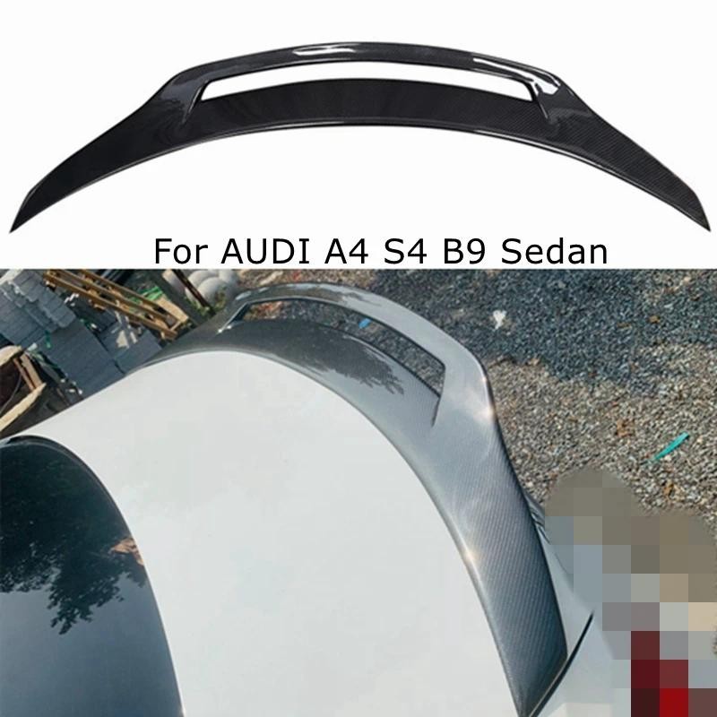 For Audi A4 B9 S4 S-line 2017-2020 Sedan Carbon Fiber Rear Spoiler ...