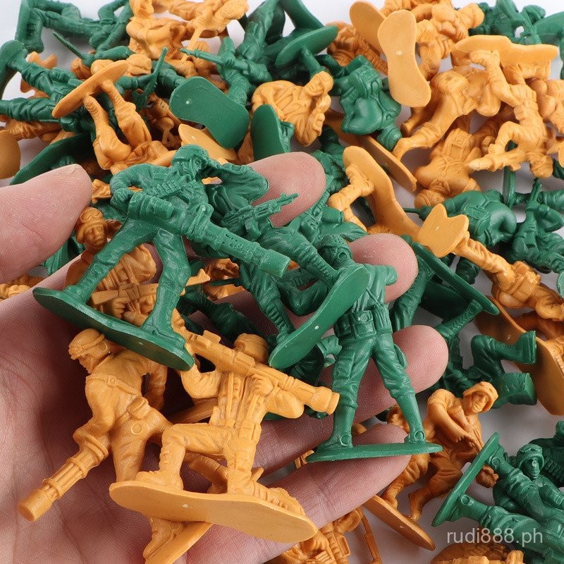 New Children's Military War Scene Simulation Toys WWII Mini Soldiers ...