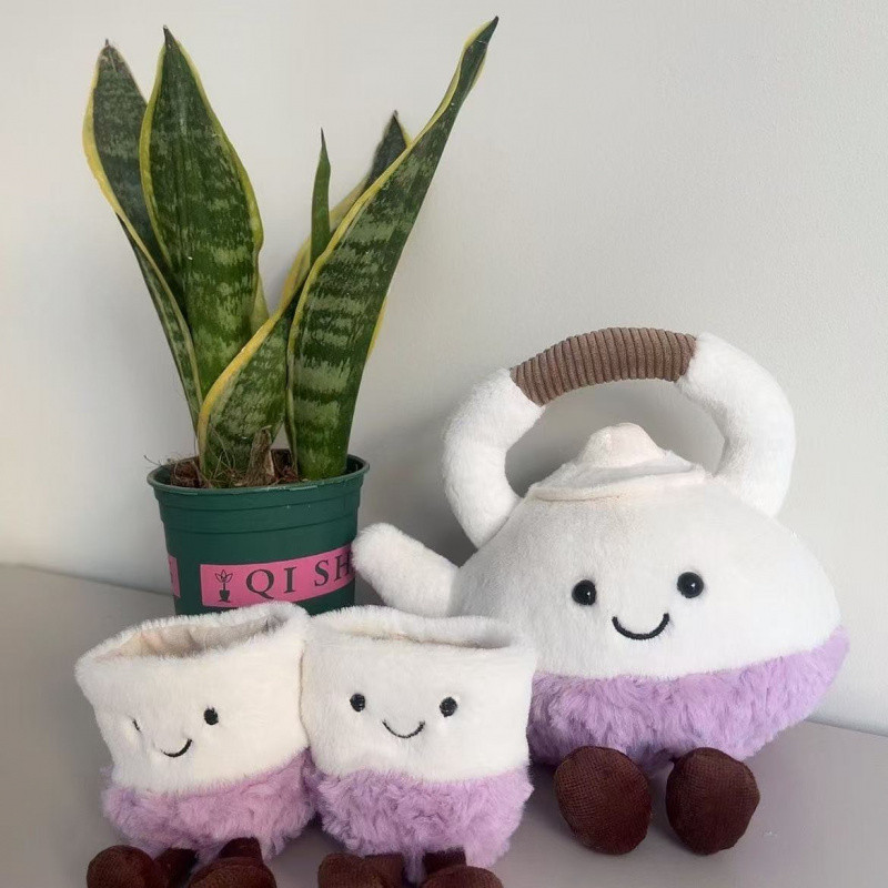 Jellycat Teapot Teacup Plush Toy Stuffed Doll Cute Kawaii Home Decor ...