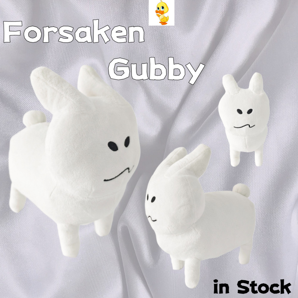 PLUS In Stock Roblox Forsaken Gubby Plush Fun White Rabbit Cat Stuffed ...