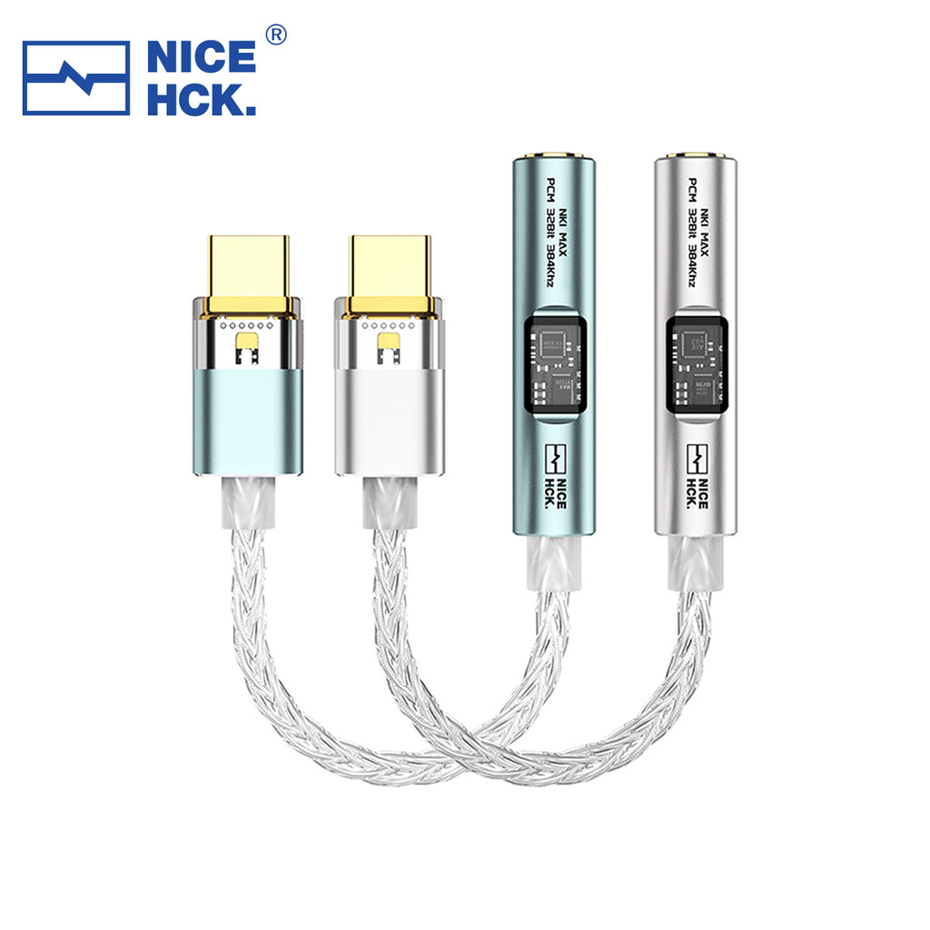 NICEHCK NK1 MAX Decoding Adapter Cable Silver Plated OCC Type-C to 3 ...