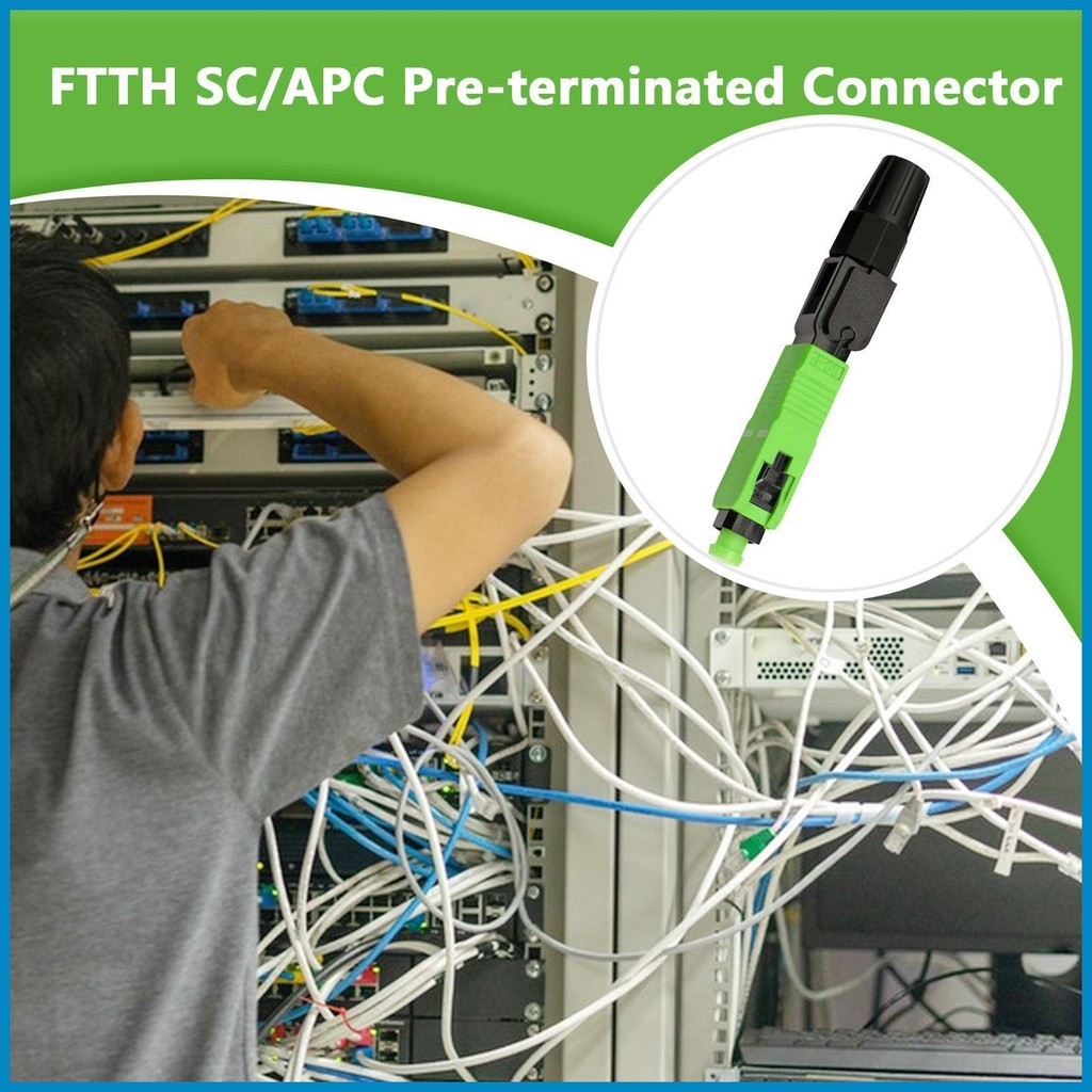 Fiber Optic Fast Connectors SC/APC 10 Pieces Fast Optical Fiber ...