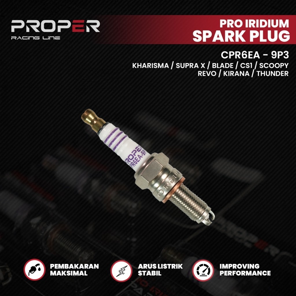 PROPER RACING LINE SPARK PRO IRIDIUM KHARISMA SUPRA SCOOPY REVO KIRANA ...