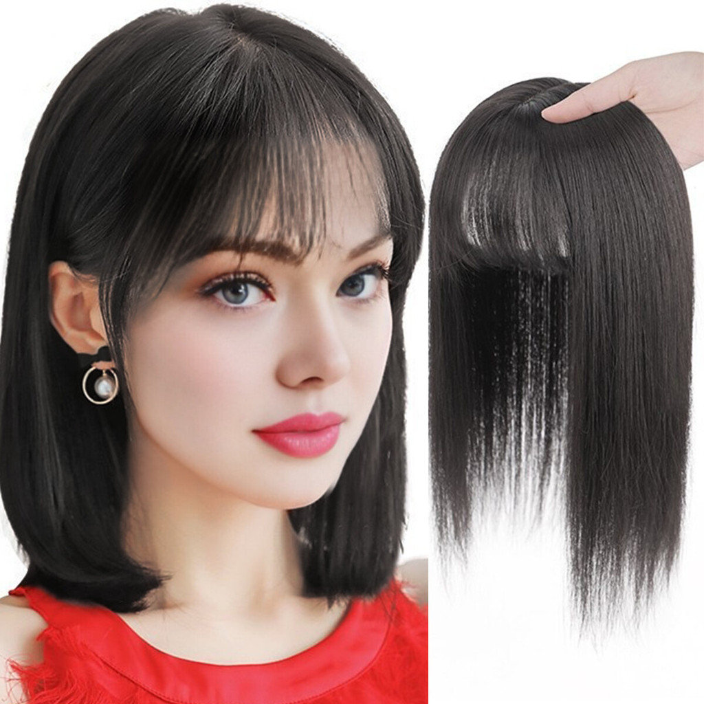 Synthetic Hair Toppers Women Topper 9*12cm Natural Straight Hair Clip ...