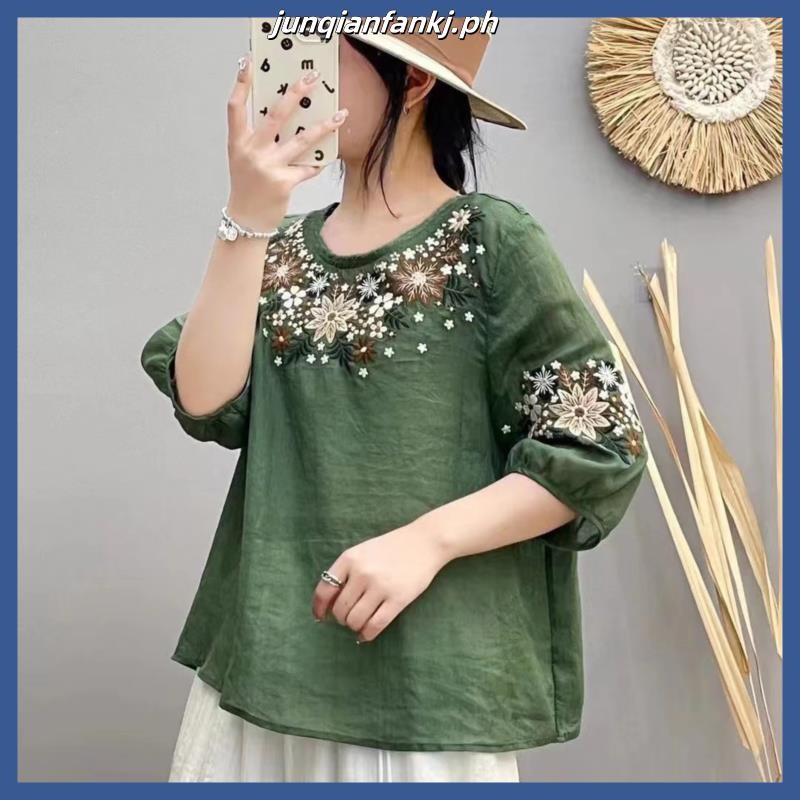 ethnic filipiniana blouse for women modern asian inspired attire plus ...