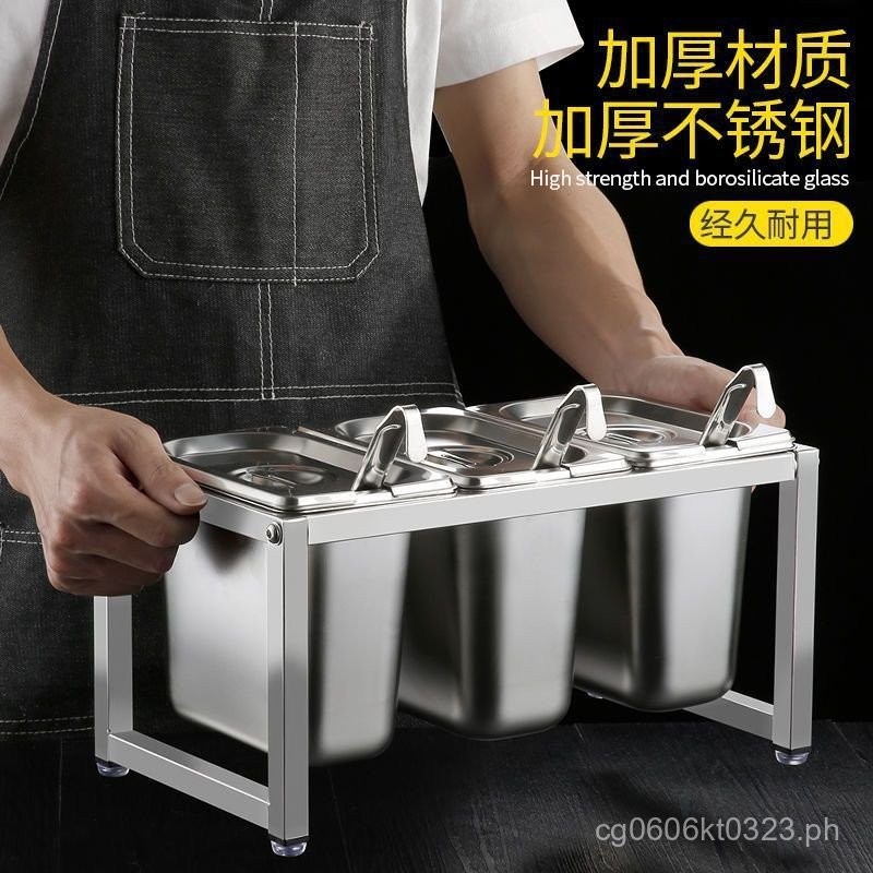 Stainless Steel Rack Jam Box Milk Tea Shop Ingredient Box Milk Tea ...