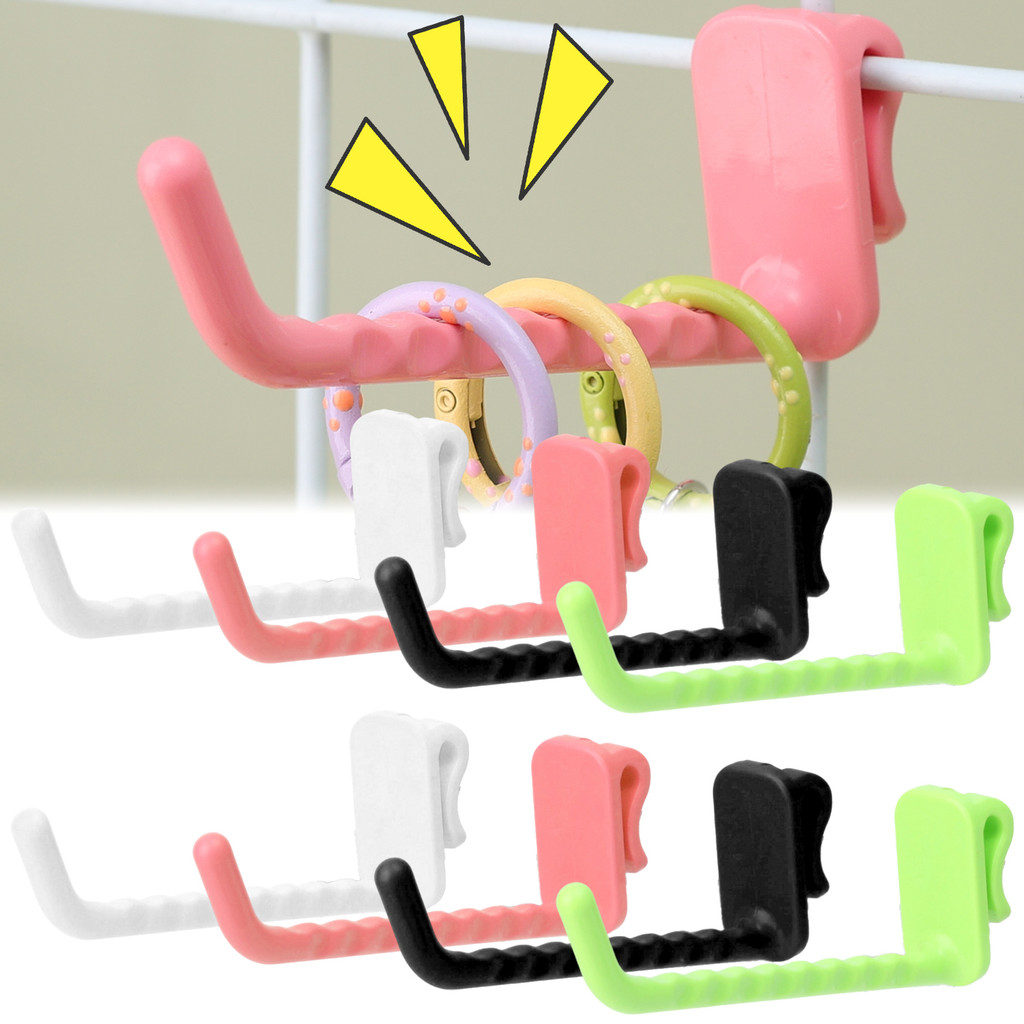 Space-Saving Retail Accessories, Multi-Purpose Display Hooks (Black ...