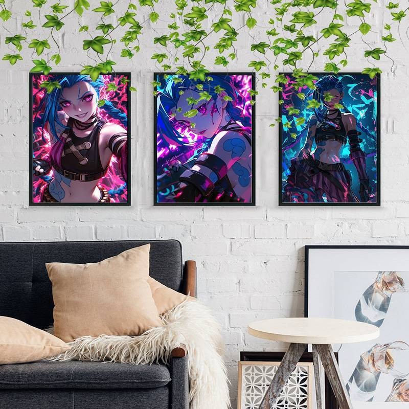 No Framed Jinx from League of Legends Explosive Energy Poster - Dynamic ...