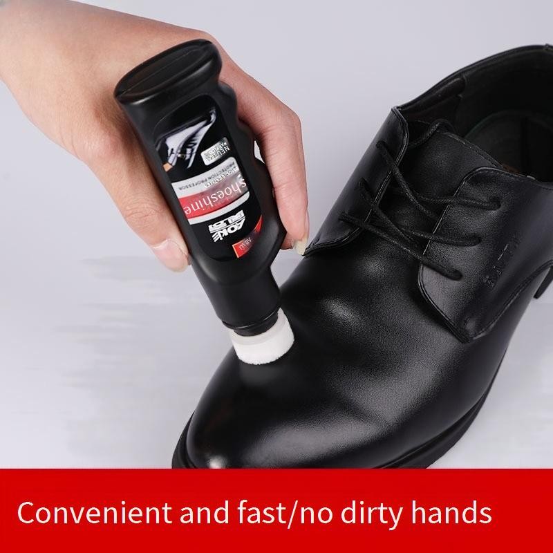 65ML Premium Liquid Shoe Polish Wax Leather Maintenance Oil Cleaner ...