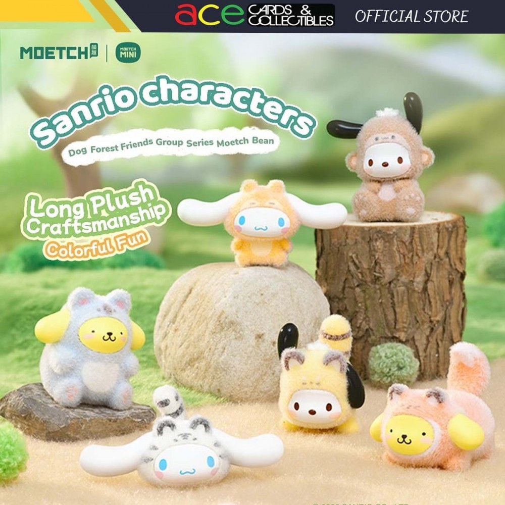 Moetch x Sanrio Characters Dog Forest Friends Group Series Bean Blind ...