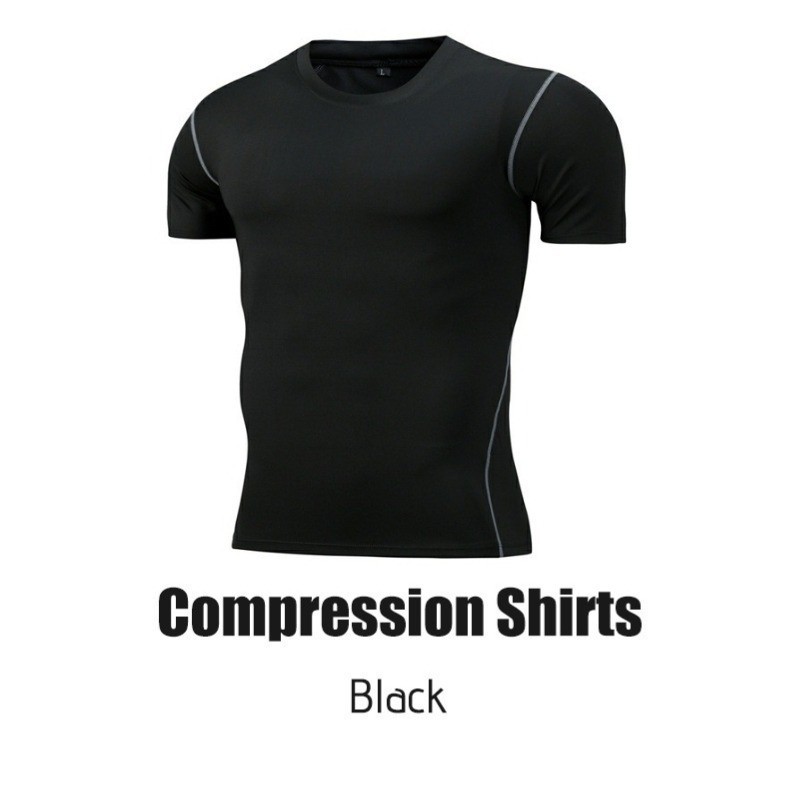 Men's Basketball Jersey Quick Dry Breathable Compression Shirt Training ...