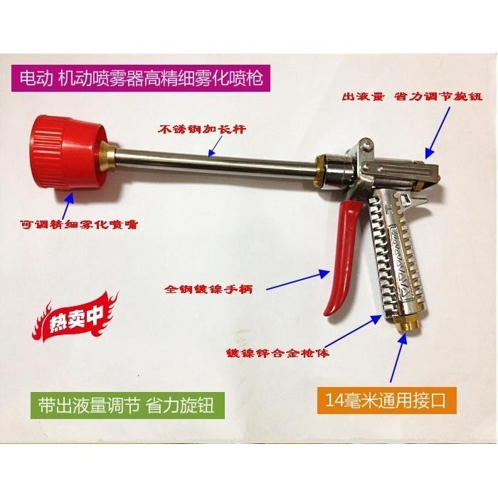 Agricultural Garden Sprayer Gun Electric Motorized Sprayer High ...