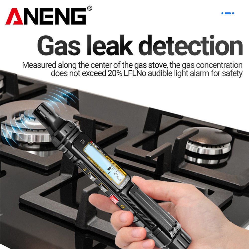 Combustible Gas Detector Natural Gas Leak Detector with Audible and ...