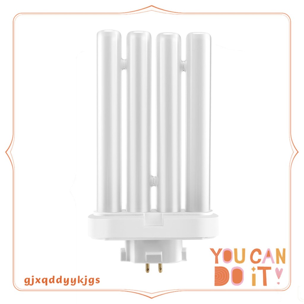 220V 27W 4 Pin Rows 6500K Double-H Quad Tube Compact Fluorescent Lamp ...