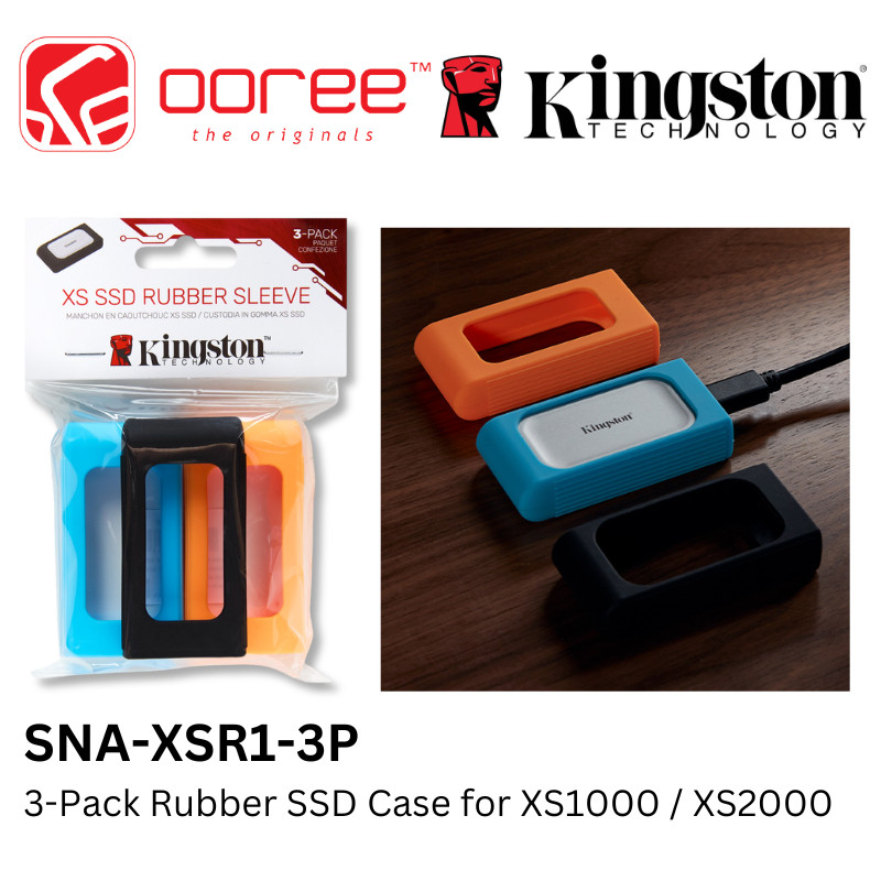 KINGSTON 3-PACK XS SSD RUBBER SLEEVE FOR XS1000 & XS2000 (SNA-XSR1-3P ...
