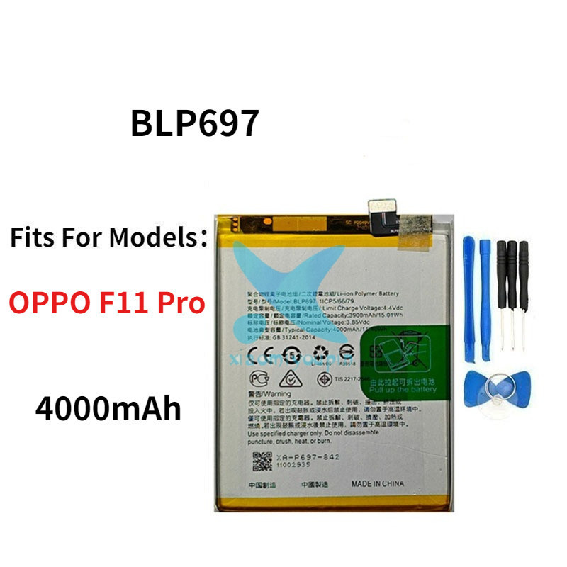 Battery for Oppo F11 Pro Model CPH1969 CPH2209 CPH1987 BLP697 | Shopee ...