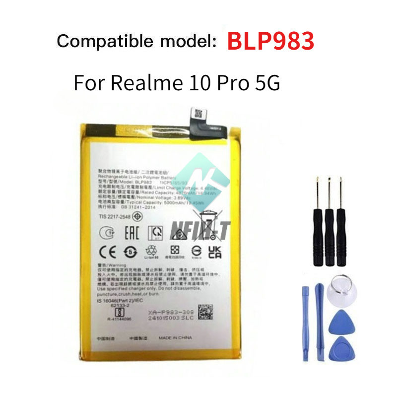 BLP983 Battery For Realme 10 Pro BLP983 Mobile Phone Battery | Shopee ...
