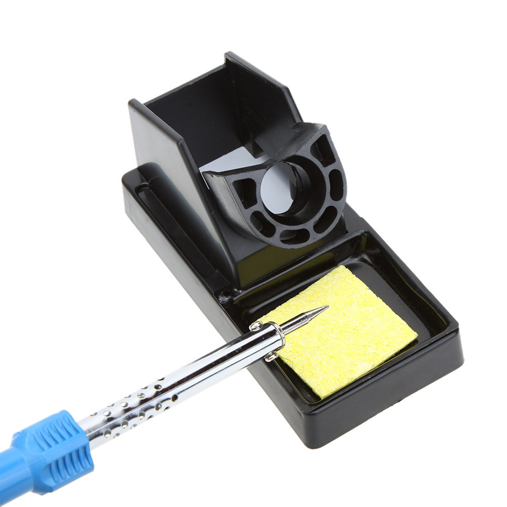 ujewndju-ph Plastic Soldering Iron Stand Solder Base Holder with Sponge ...