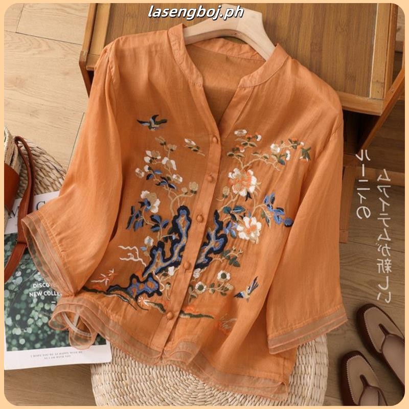 filipiniana blouse asean inspired attire barong for women modern kimona ...