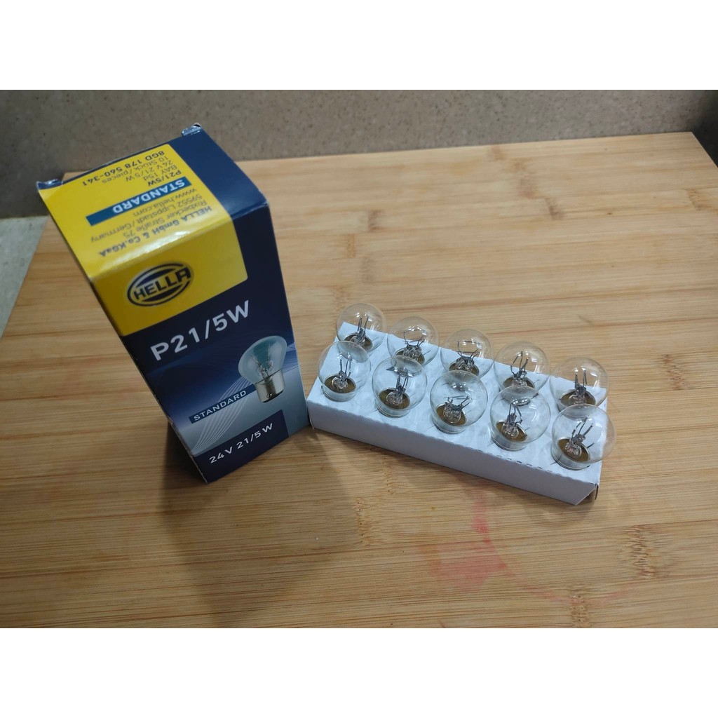 Hella Double contact Big Bulb - Tail light 24V (10pcs/box) | Shopee ...