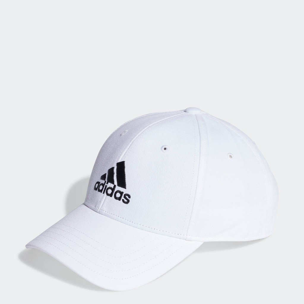 adidas Lifestyle Cotton Twill Baseball Cap Unisex White IB3243 | Shopee ...