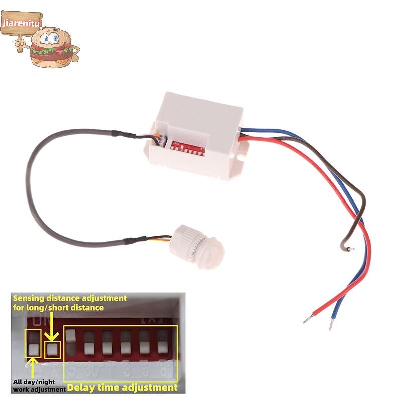 jia 1 Piece PIR Sensor Detector 360° Mini Recessed PIR Ceiling ...
