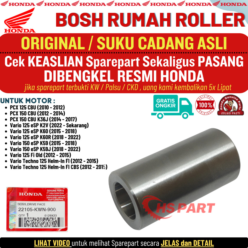 Bosh Boss Roller House Vario 125 150 Old Led New PCX 125 150 CBU ...