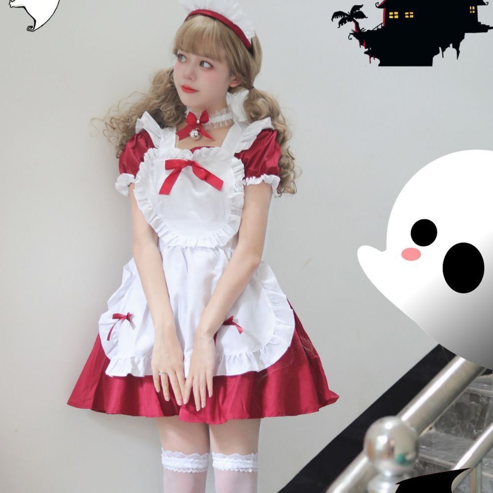 Cross-Border Halloween Cute Maid Costume Maid Costume Lolita Maid ...