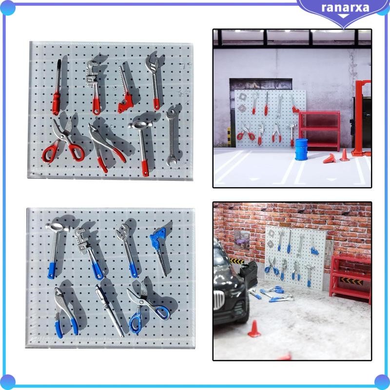 [Ranarxa] 8 Pieces 1/64 Car Garage Tools Set Maintenance Tools Wrench ...