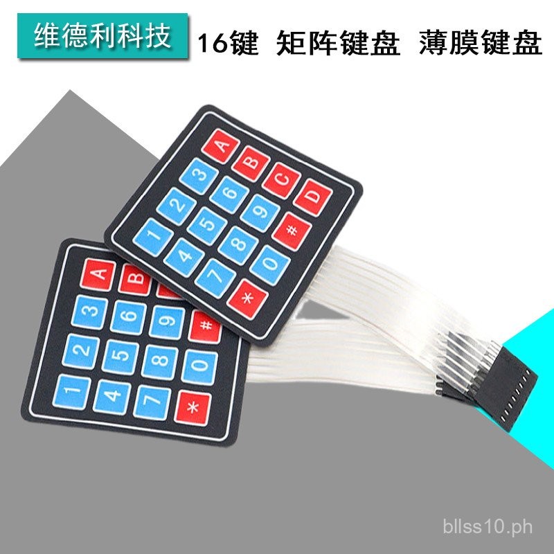 16Key 4*4 Membrane Switch Keyboard 4x4 Matrix Keyboard Applicable ...