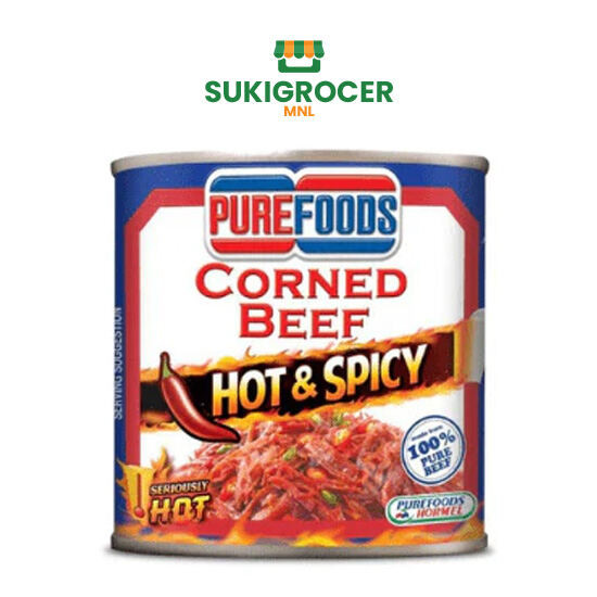 Purefoods Corned Beef Hot & Spicy 210G | Shopee Philippines