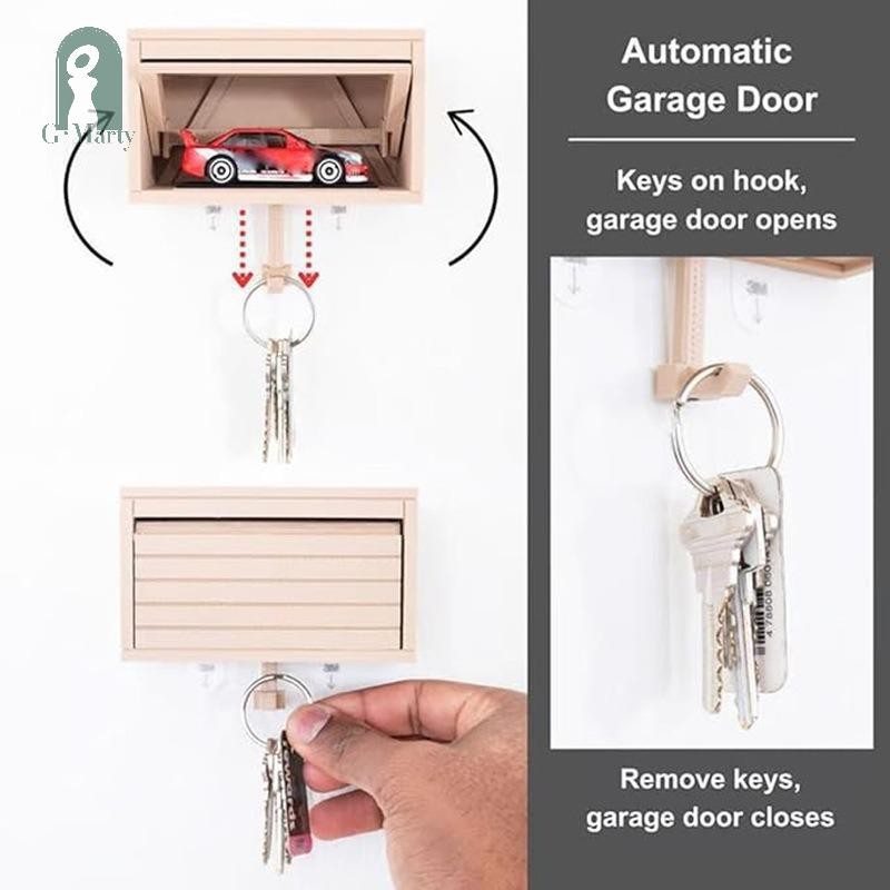 GMARTY Car Garage Key Holder With Opening Door Fun 3D Printed Key ...