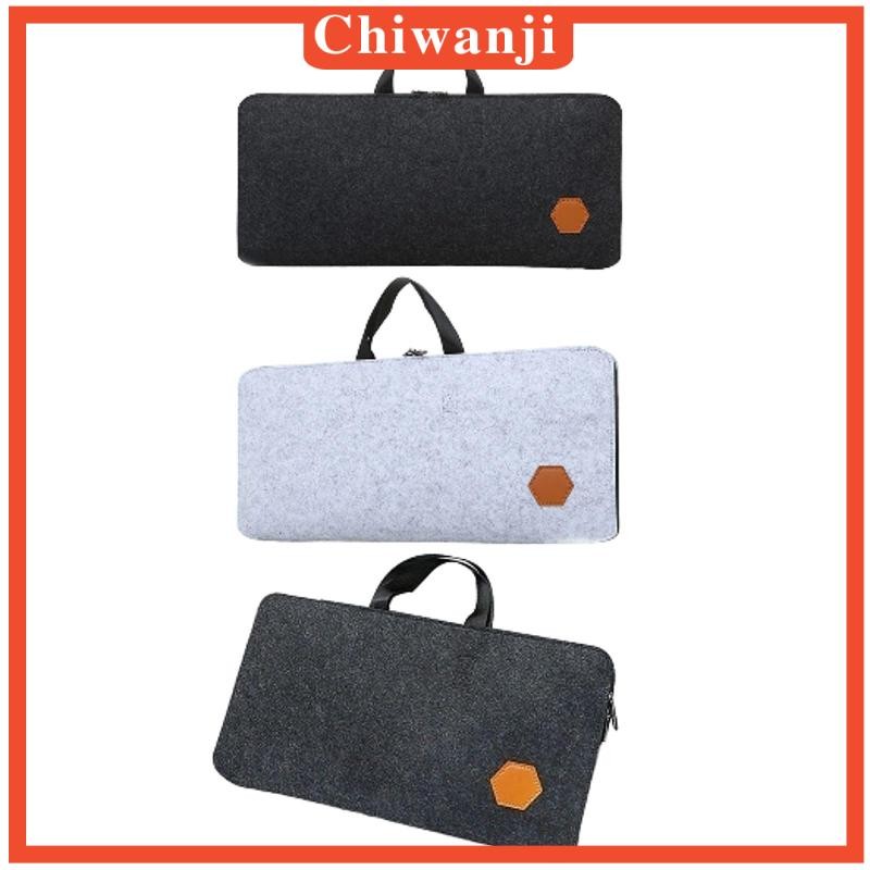 [Chiwanji] PC Keyboard Storage Case Felt Keyboard Storage Bag for ...
