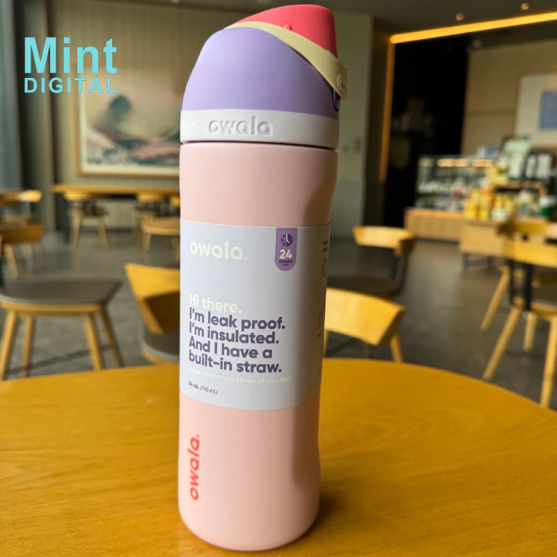 24oz 32oz 40oz Owala FreeSip Purple Pink Owala Cup with Straw Insulated ...