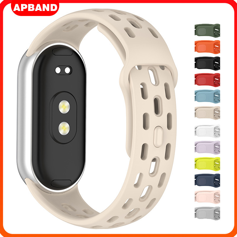 Rubber Strap for Smartwatch Xiaomi Mi Band 10/9/8 Soft Breathable Sport ...
