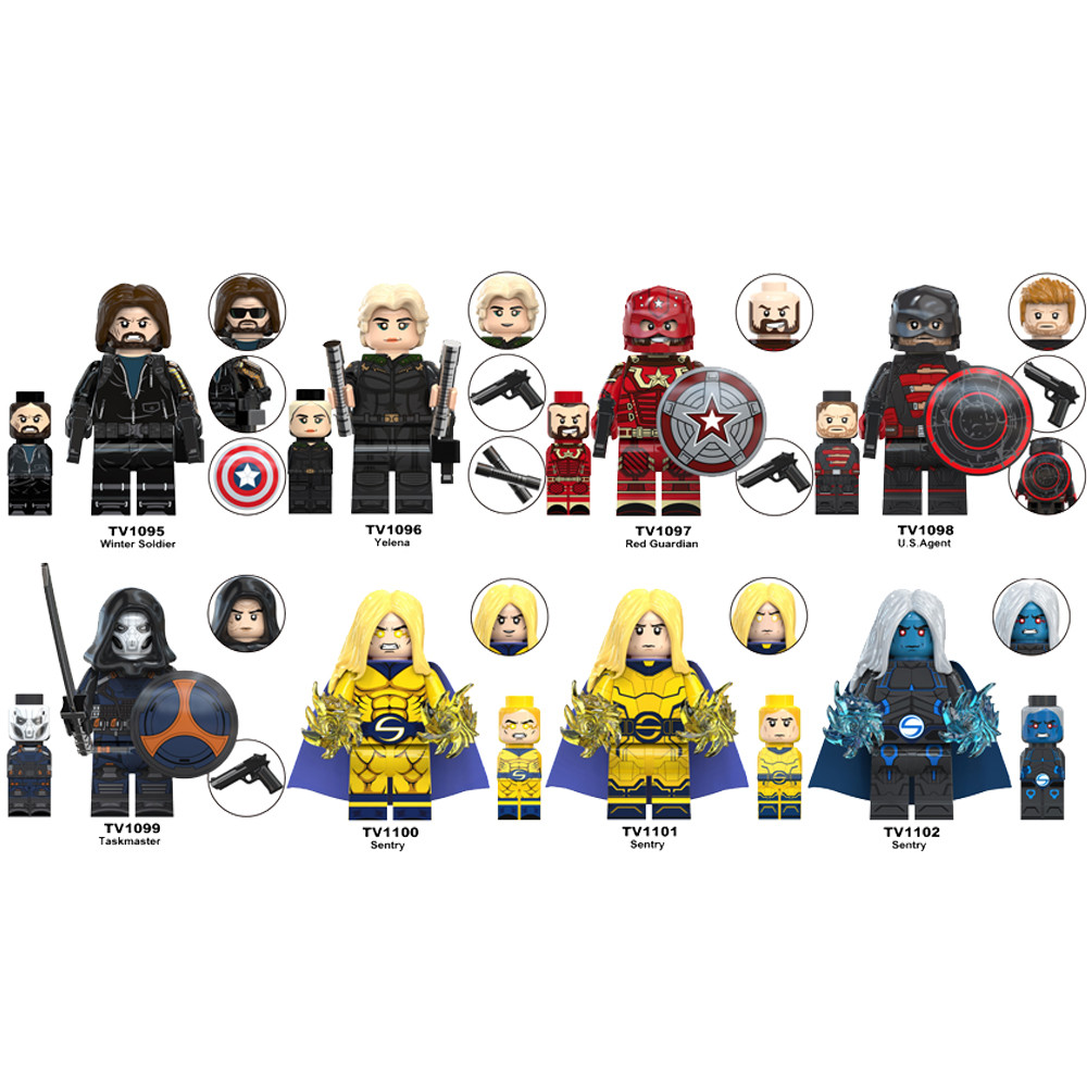 Thunderbolts Winter Soldier Red Guardian Yelana Taskmaster Sentry ...