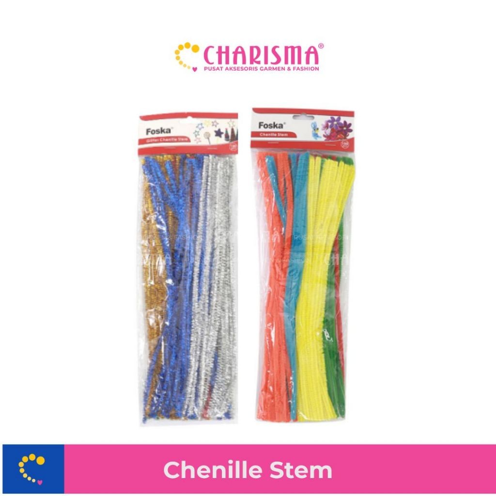 Charisma Chenille Stem and Glitter Chenille - Pipe Cleaner / sticks craft ideas / DIY feather ...
