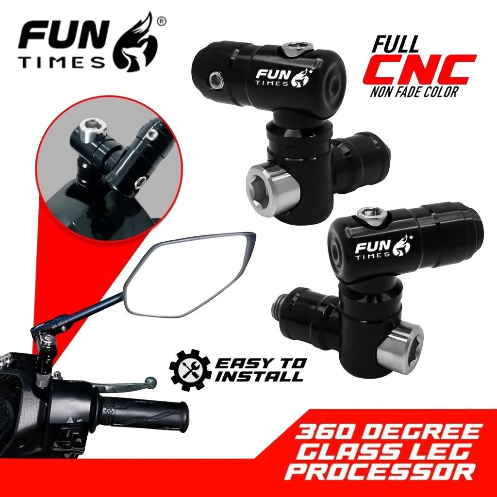 Motorcycle Side Mirror Folding Mechanism CNC 360° Processor Universal Rearview Mirror Fully ...