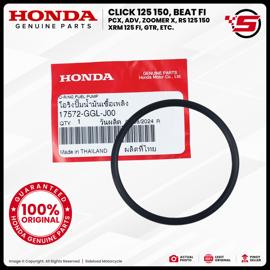 Fuel Pump O-Ring (17572-GGL-J00) - Click 125 150, Beat Fi, PCX, ADV, RS ...