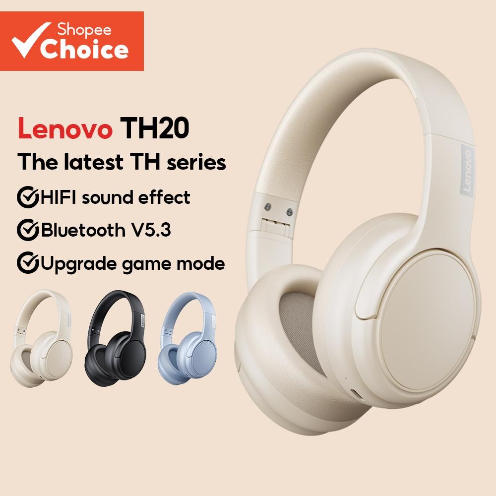 Lenovo Th20 Gaming Bluetooth Headphone HD Audio Quality Game Music Mode ...