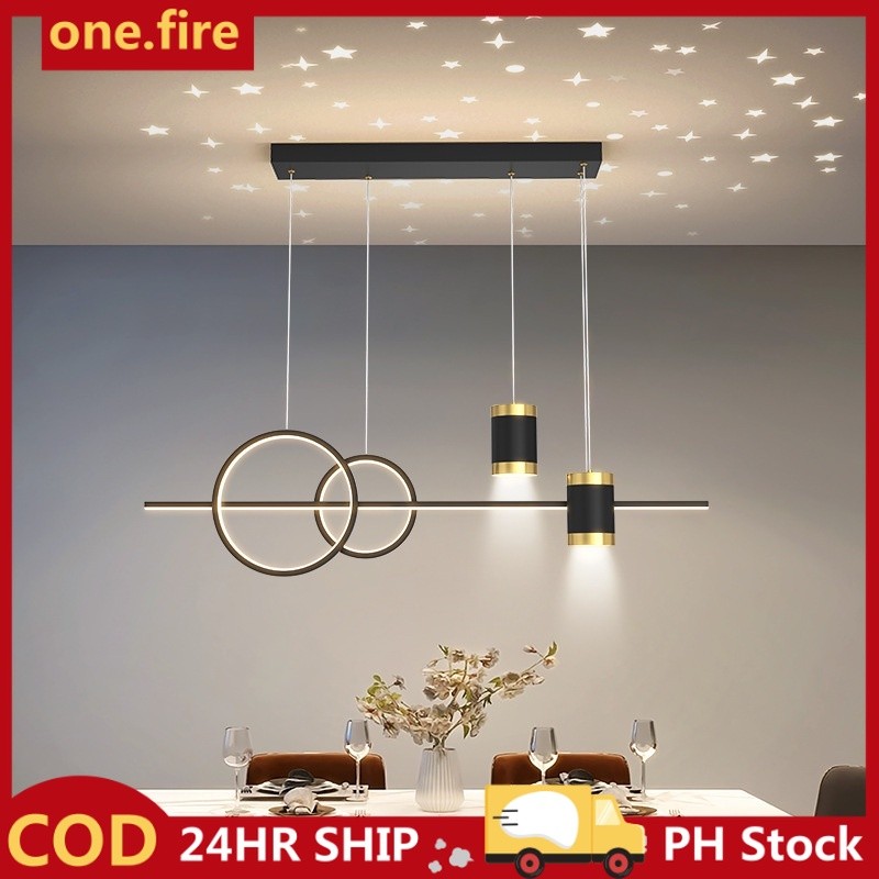 Modern Chandelier Ceiling Light Bar Counter Lamp Drop Light Kitchen ...